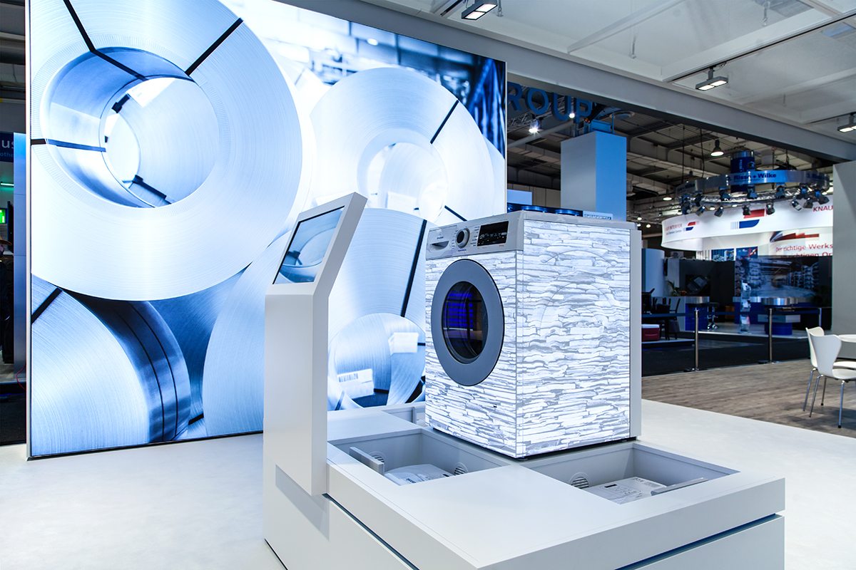 Display tk Washing Machine – b+s exhibitions GmbH