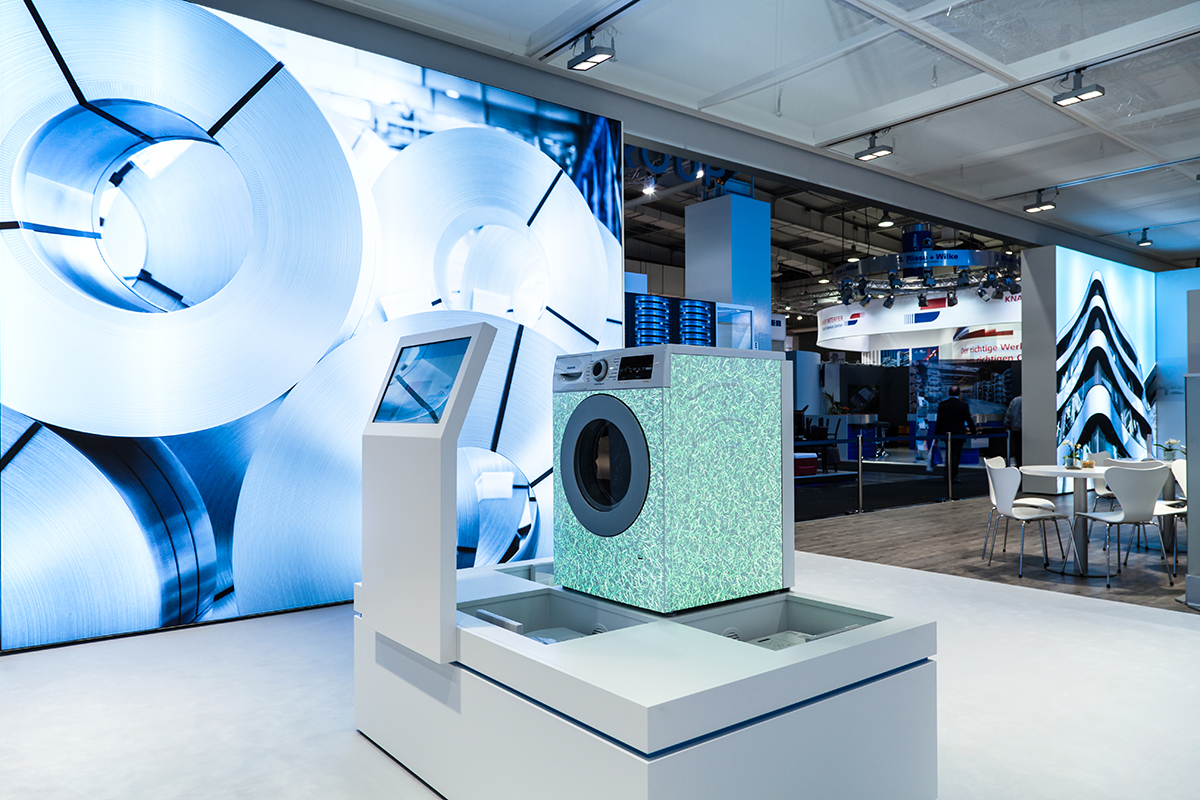 Display tk Washing Machine – b+s exhibitions GmbH